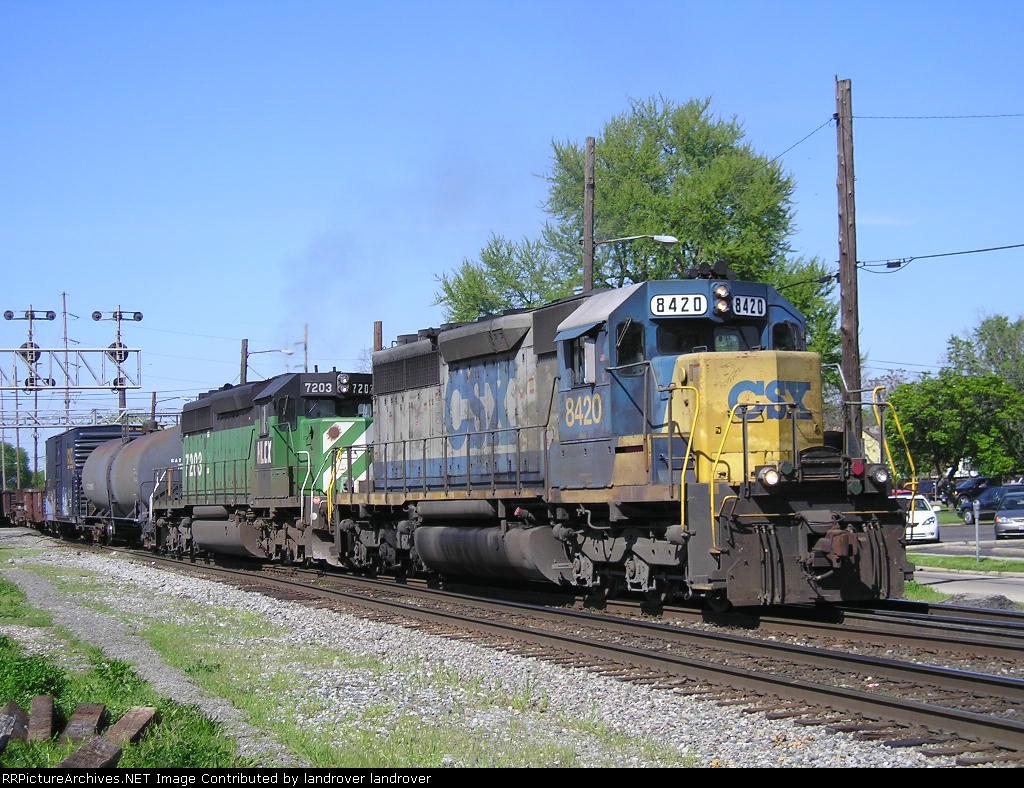 CSXT 8420 On CSX Q 507 Southbound
